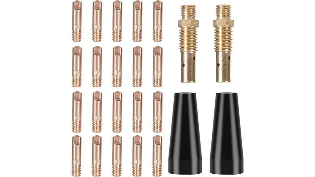 24PCS Flux Core Gasless Nozzle Tips Kit Review