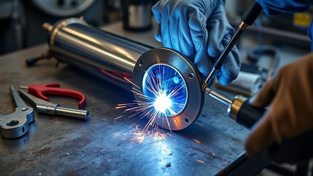 How To Weld A Catalytic Converter Flange